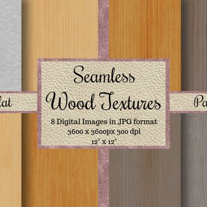 64 Seamless Wood Textures, Seamless Wood Patterns, Plank Digital Papers ...