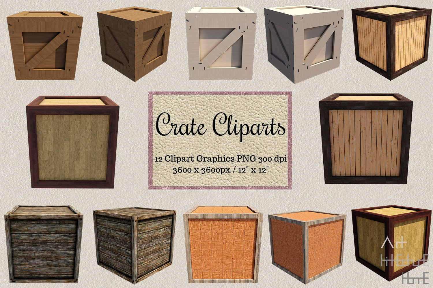 Wooden Box Clip Art