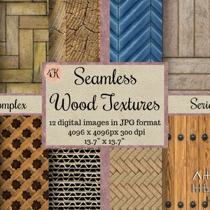 112 Seamless Wood Plank Textures, Wood Patterns, Parquet Digital Papers ...