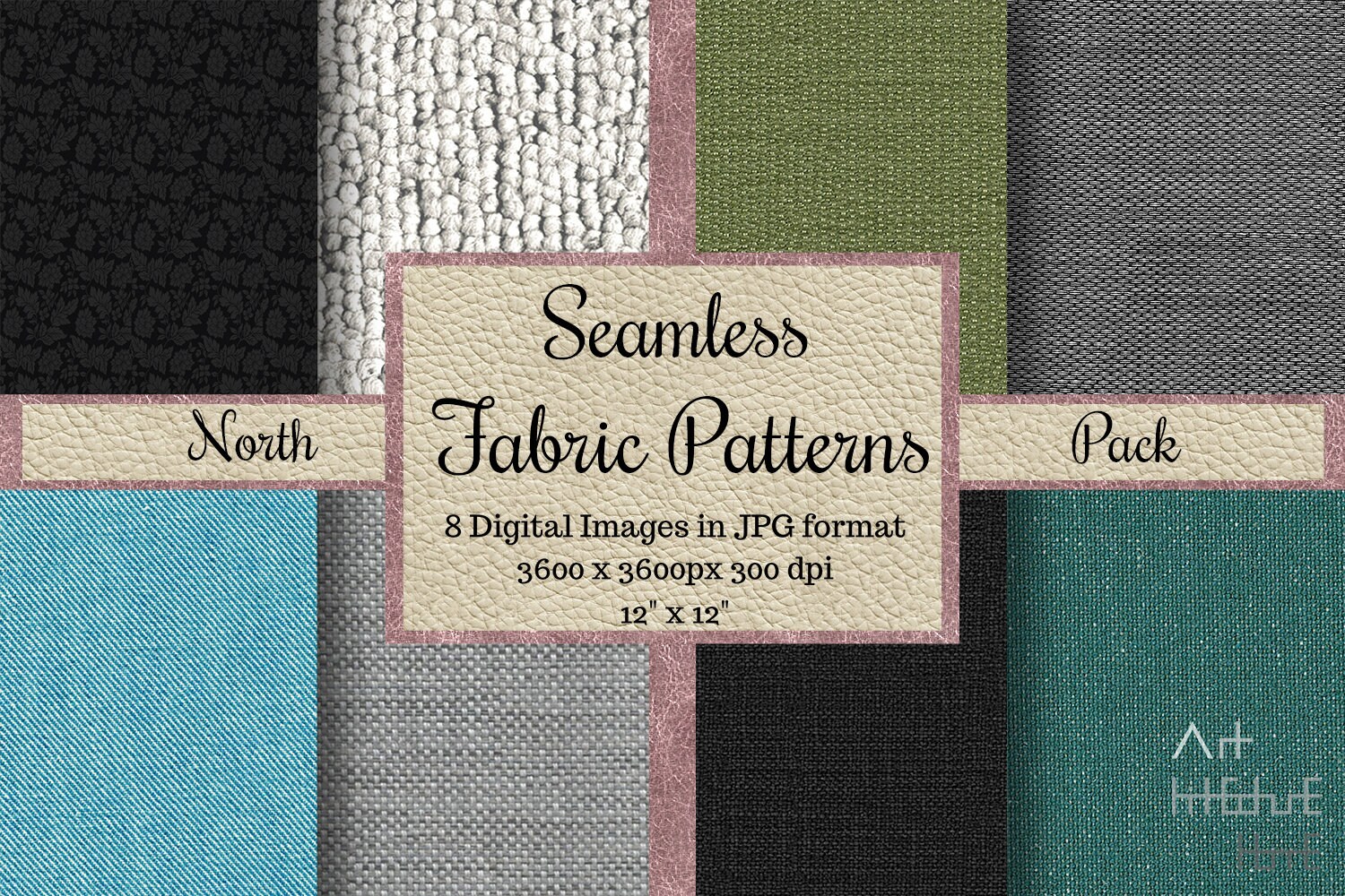 64 Seamless Fabric Patterns, Seamless Linen Textures, Wool Digital ...