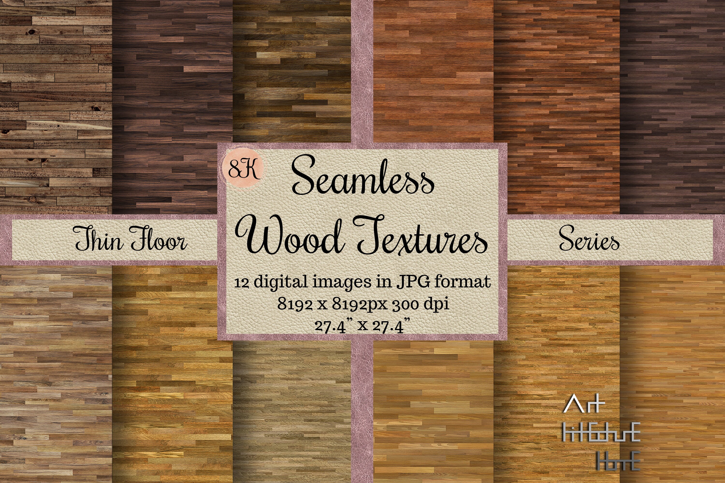 12 Seamless Thin Wood Textures, 8K Plank Woods, Flooring Pattern ...