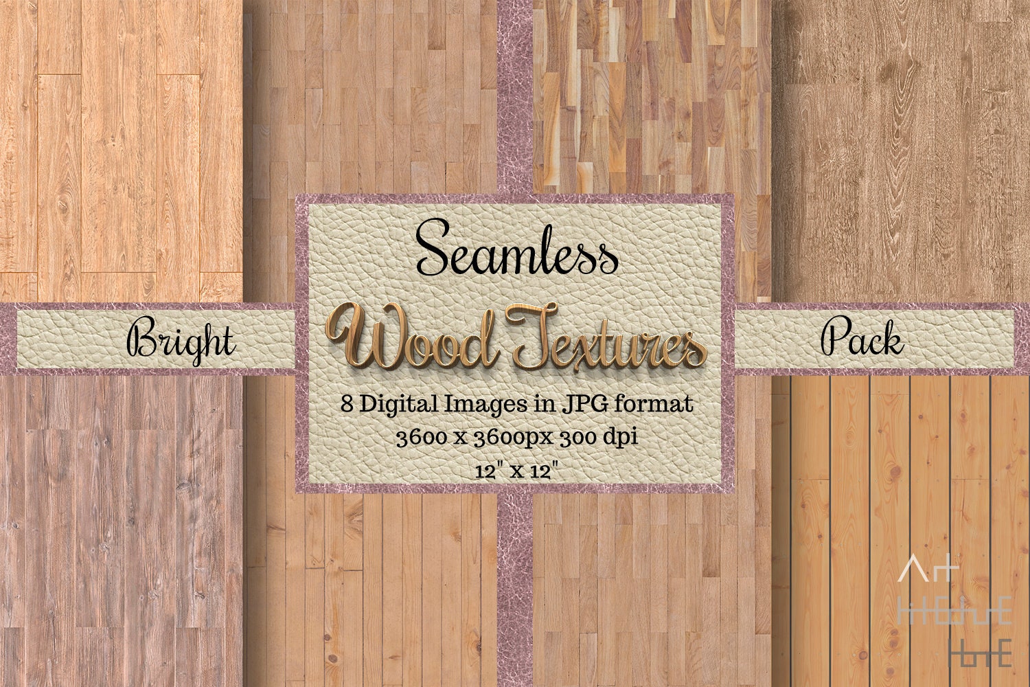 64 Seamless Wood Textures, Seamless Wood Patterns, Plank Digital Papers ...