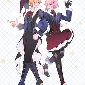 Full Colored Anime Characters Commission - Etsy