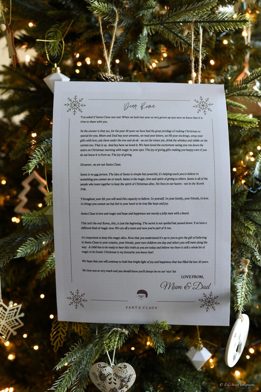 Is Santa Real - Personalised Explanation Letter - Digital Printable NOT ...