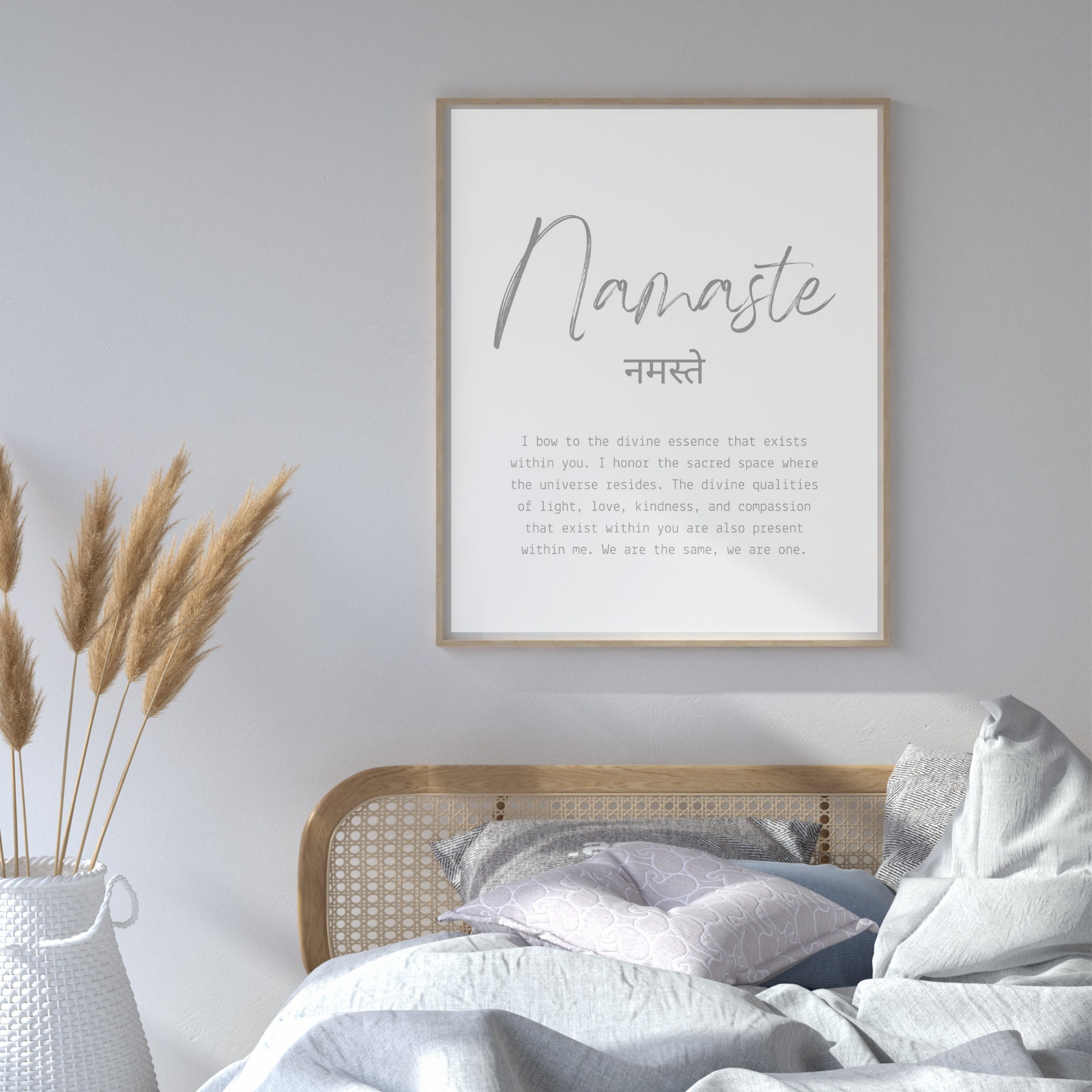 Namaste Print, Namaste Sign, Namaste Printable, Yoga Poster, Namaste ...