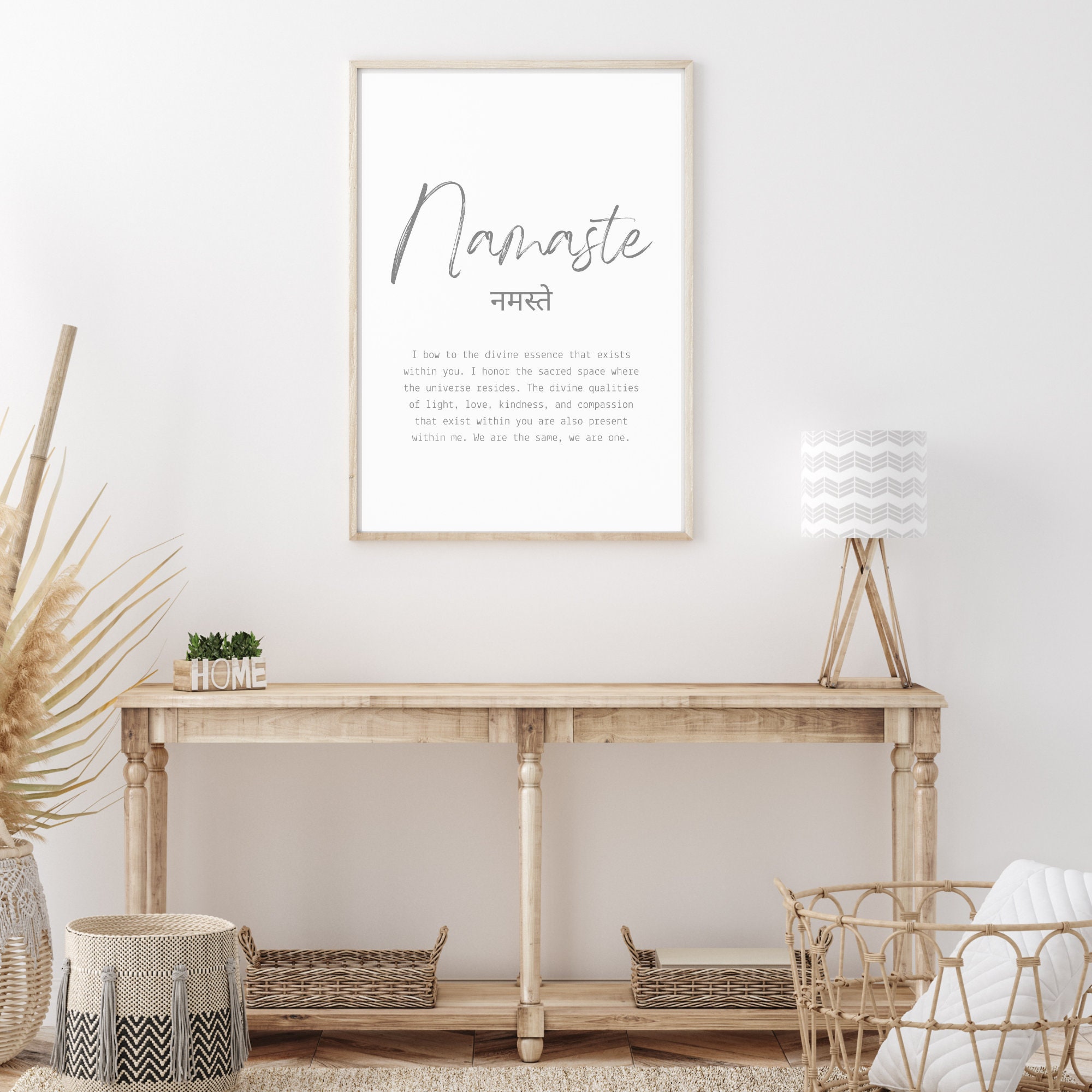 Namaste Print, Namaste Sign, Namaste Printable, Yoga Poster, Namaste ...