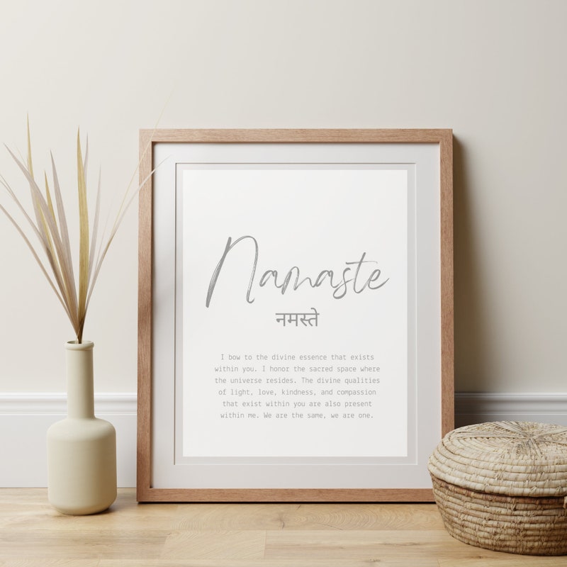 Namaste Sign - Etsy