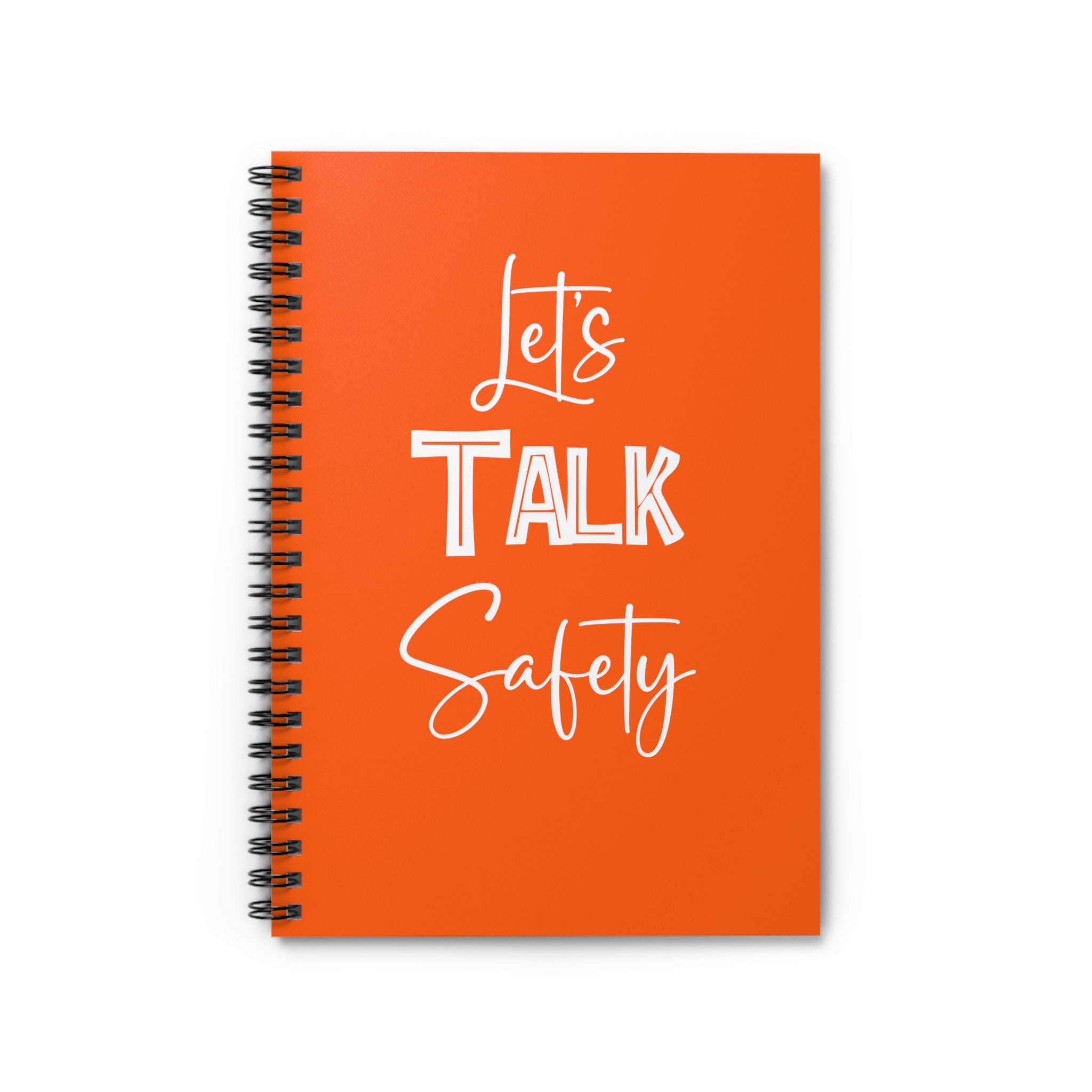 Let's Talk Safety Spiral Notebook Ruled Line - Etsy