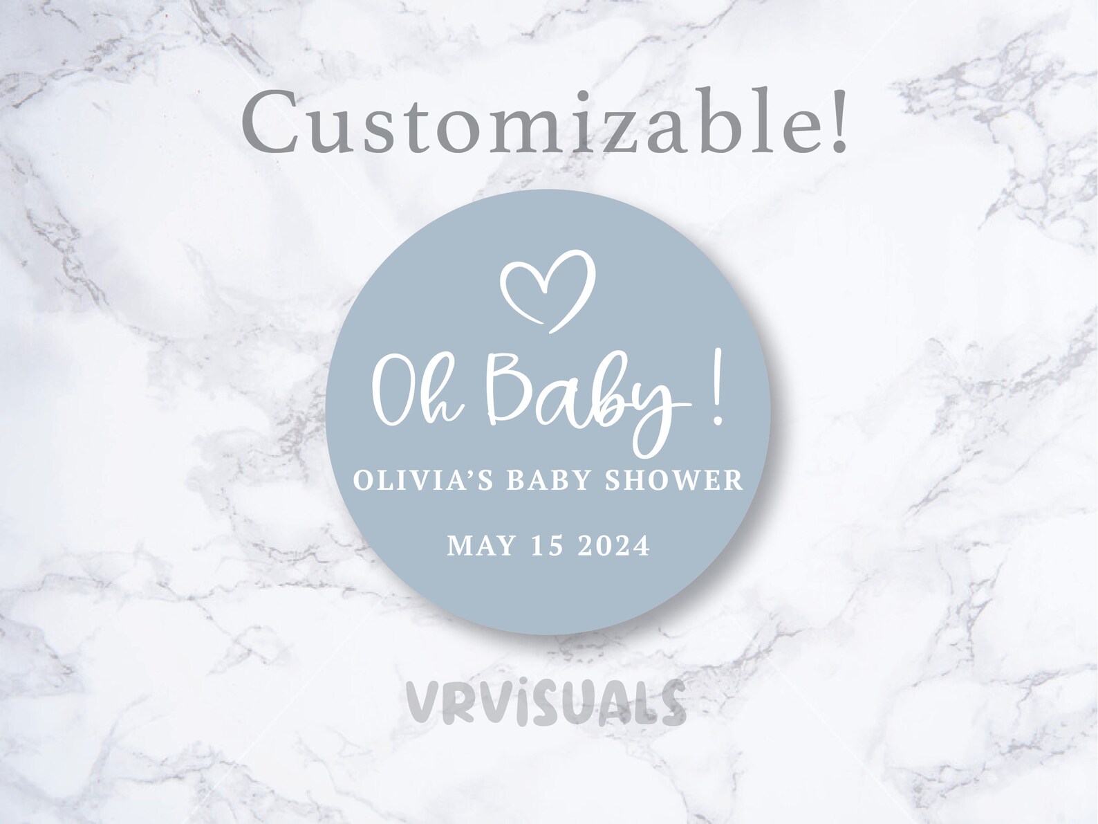 Personalized Custom Baby Shower Stickers|thank You Sticker|baby Shower ...