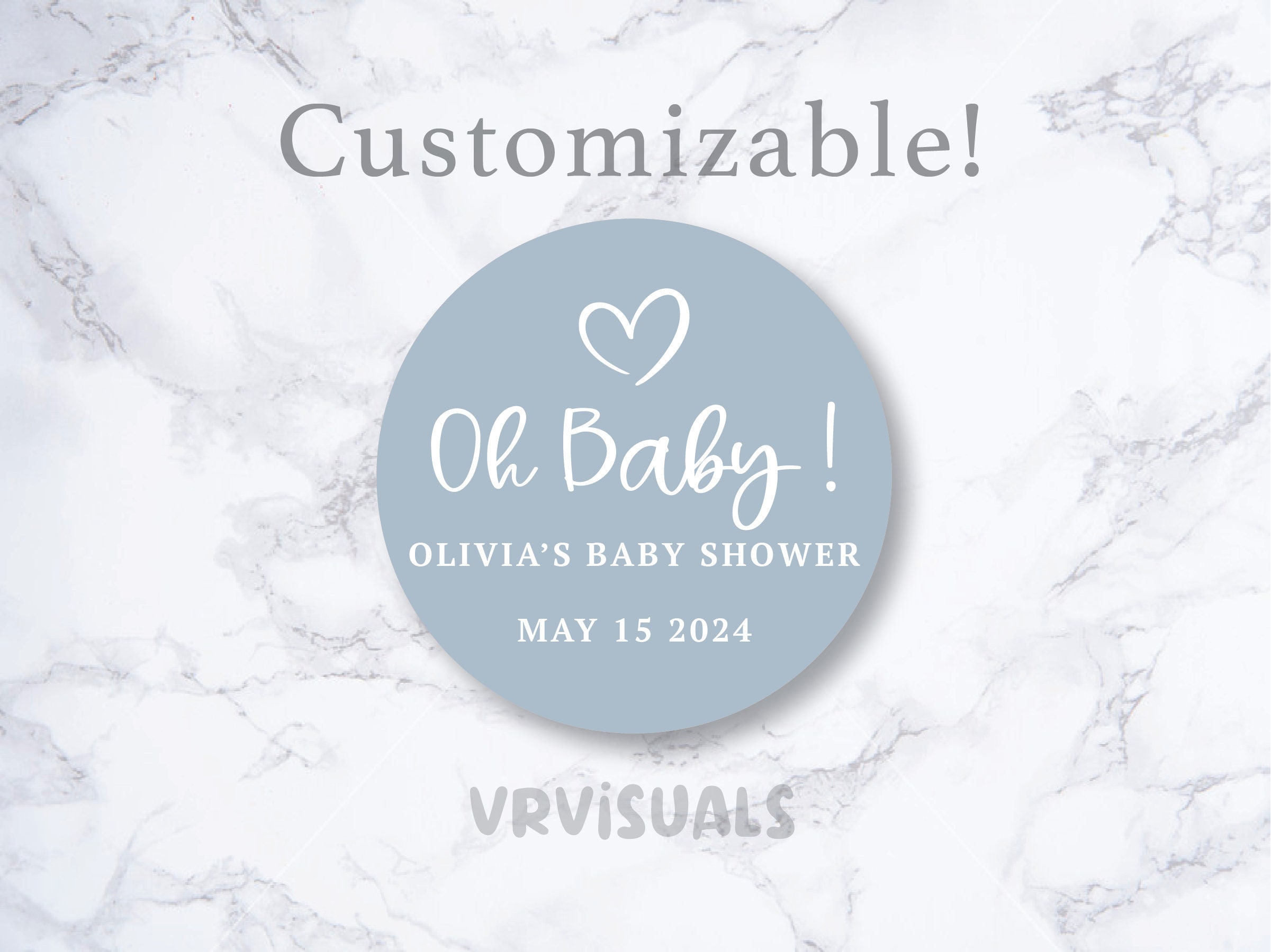 Personalized Custom Baby Shower Stickers|thank You Sticker|baby Shower ...
