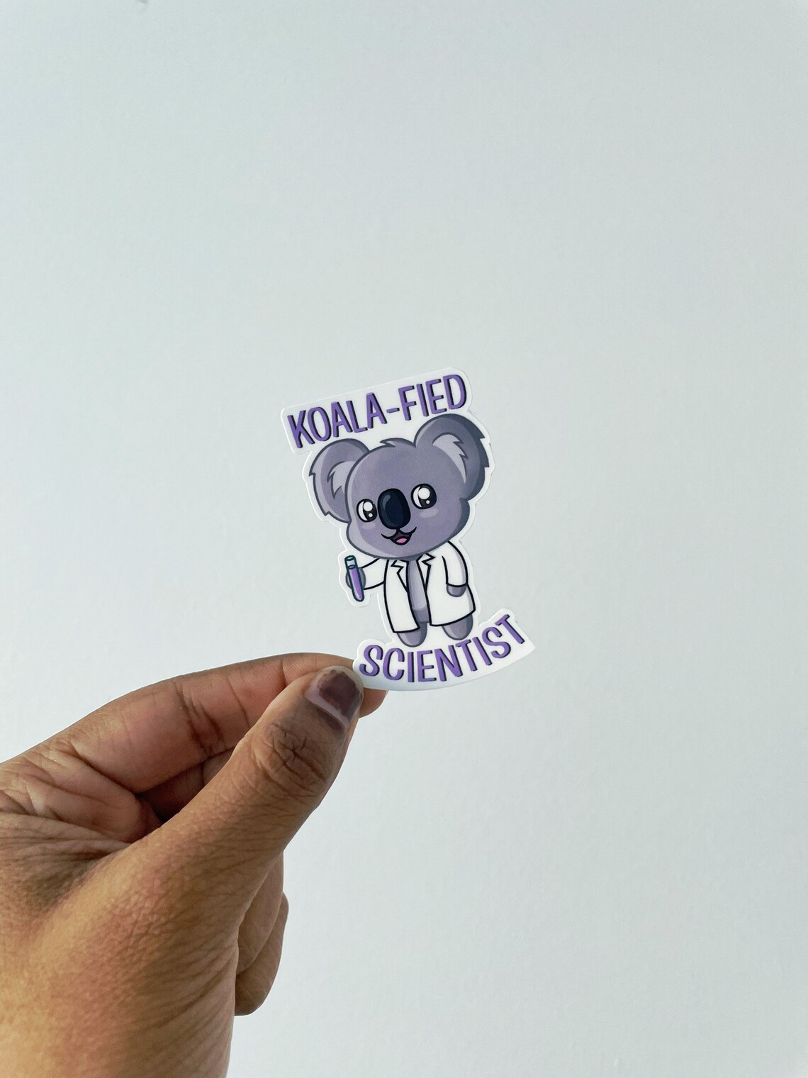 Koalified Scientist Sticker | Science | Koala Funny Pun Sticker ...