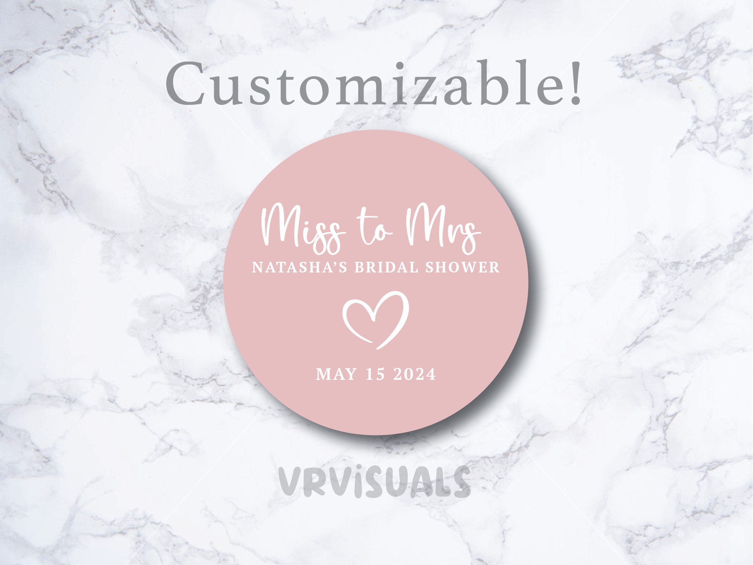 Personalized Custom Bridal Shower Stickers|thank You Sticker |bridal ...