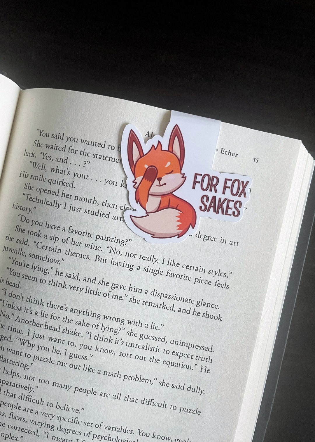 For Fox Sakes | Magnetic Bookmark | Books | Bookmarks | Laminate ...