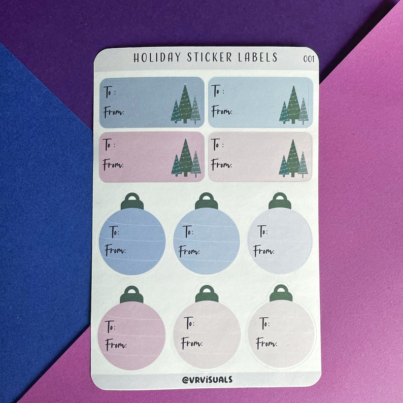 Holiday Gift Sticker Labels Gift Labels Christmas Label Stickers ...