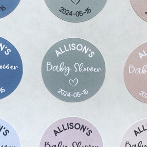 Personalized Custom Baby Shower Stickers|thank You Sticker|baby Shower ...