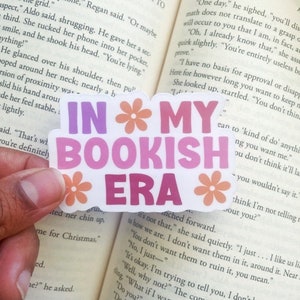 In My Bookish Era Vinyl Sticker | Waterproof | Laptop, Phone Sticker ...
