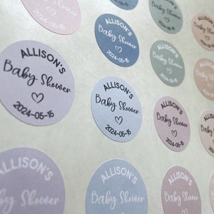 Personalized Custom Baby Shower Stickers|thank You Sticker|baby Shower ...