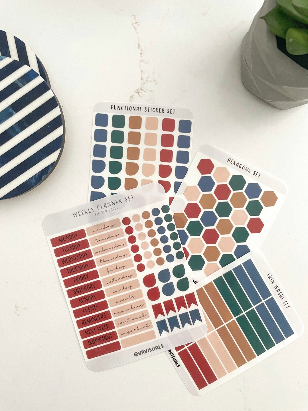 Christmas Themed Transparent Weekly Planner Stickers| Functional ...