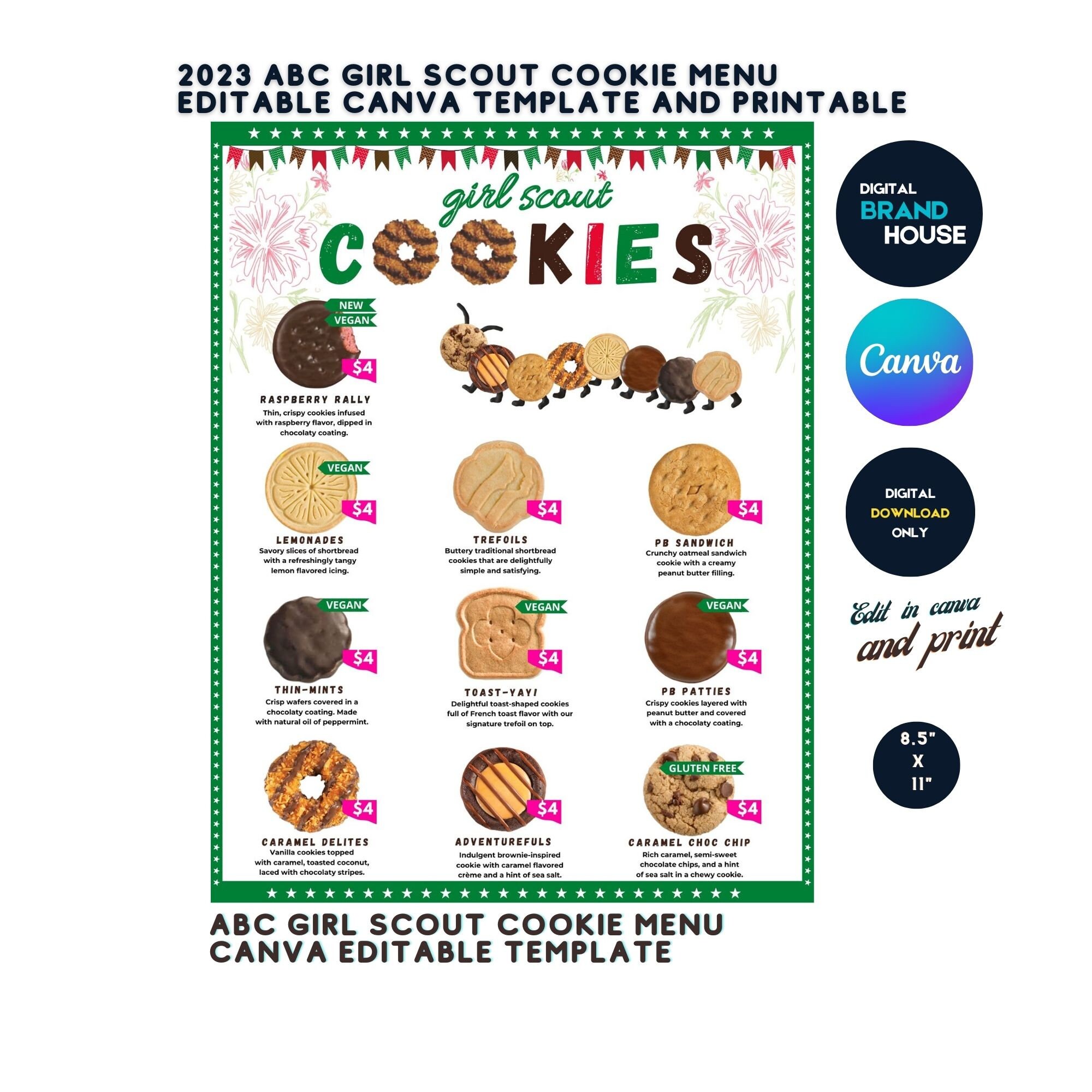 Girl Scout Cookies Spreadsheet Excel