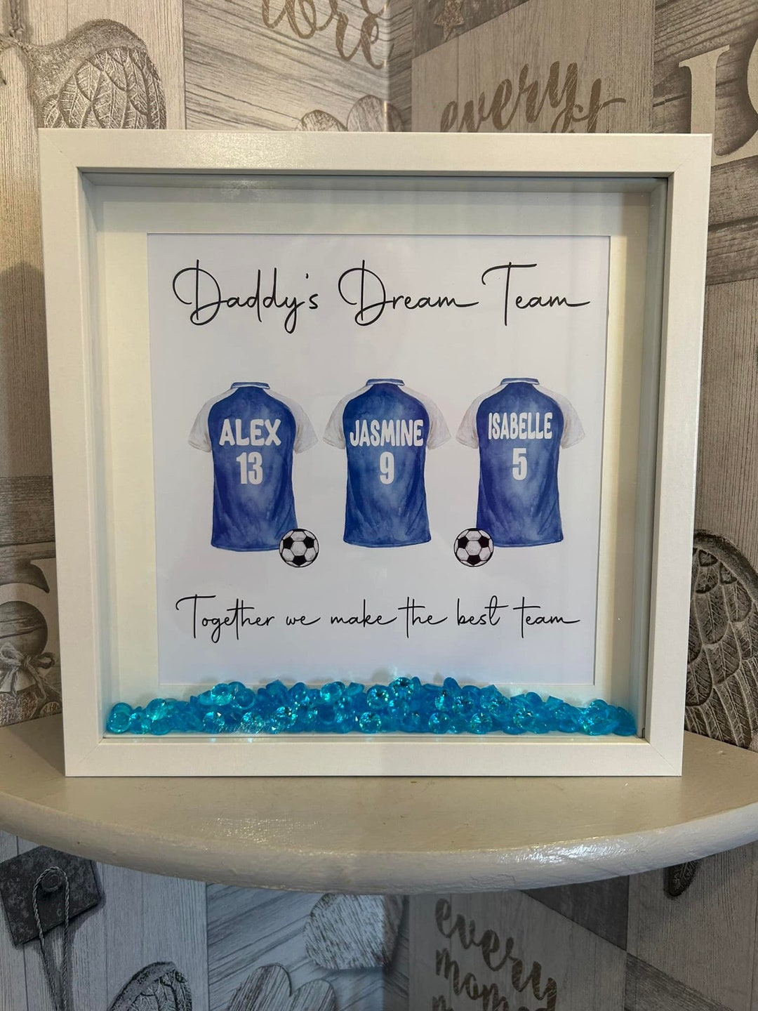 Personalised Football Shirts Frame | Shadow Box Frame | Football Gift ...