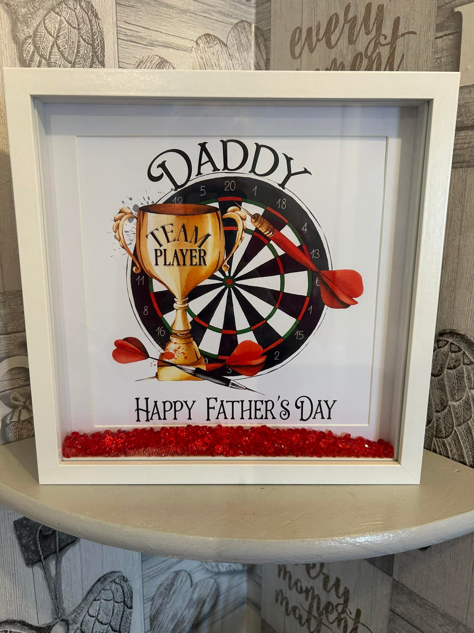 Personalised Darts Frame Shadow Box Frame Darts Gift - Etsy