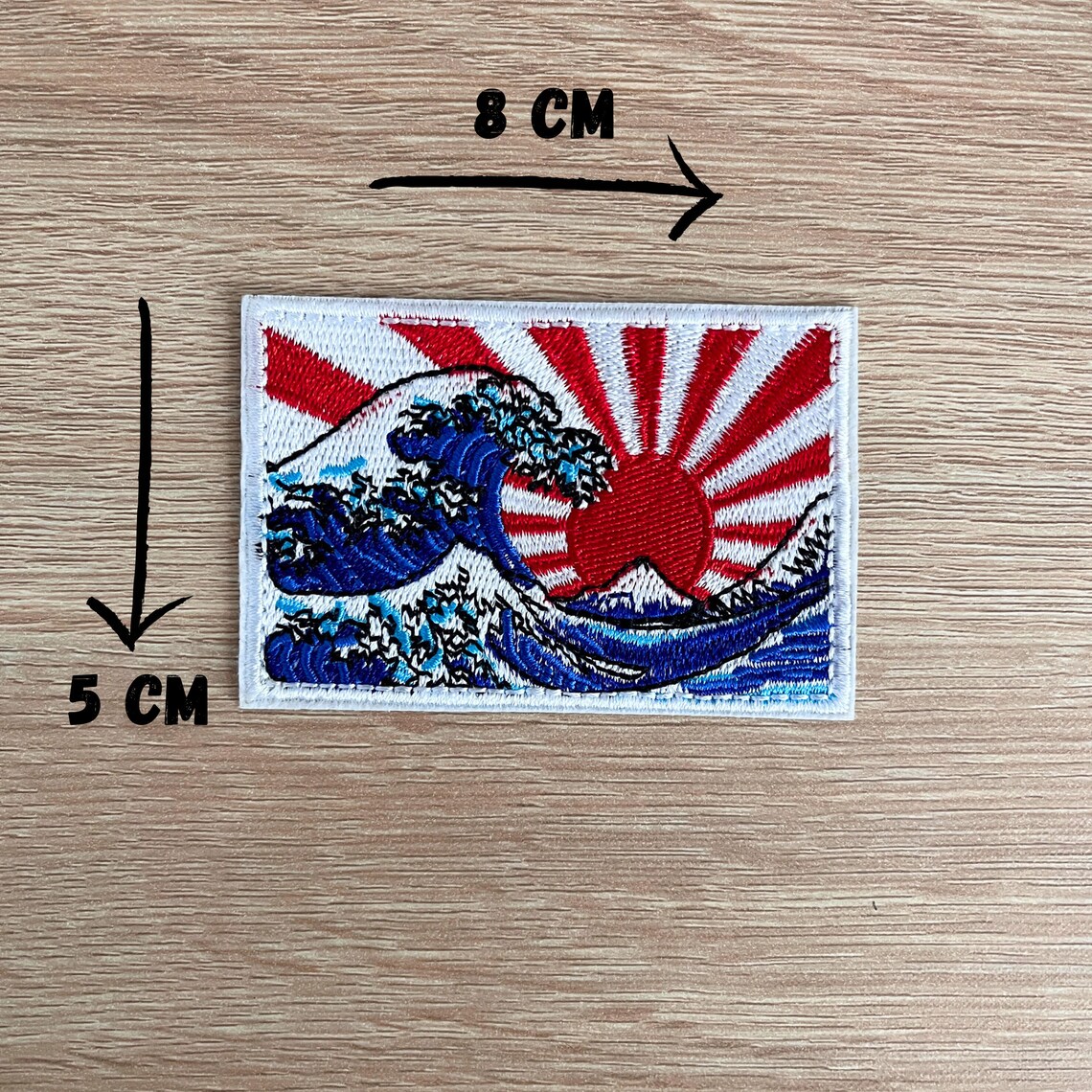 The Great Wave off Kanagawa Patch / Japanese Art Patch / Ocean Sea Wave ...