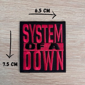 System of A Down Patch / Heavy Metal Music Patch / Sew or Iron on ...