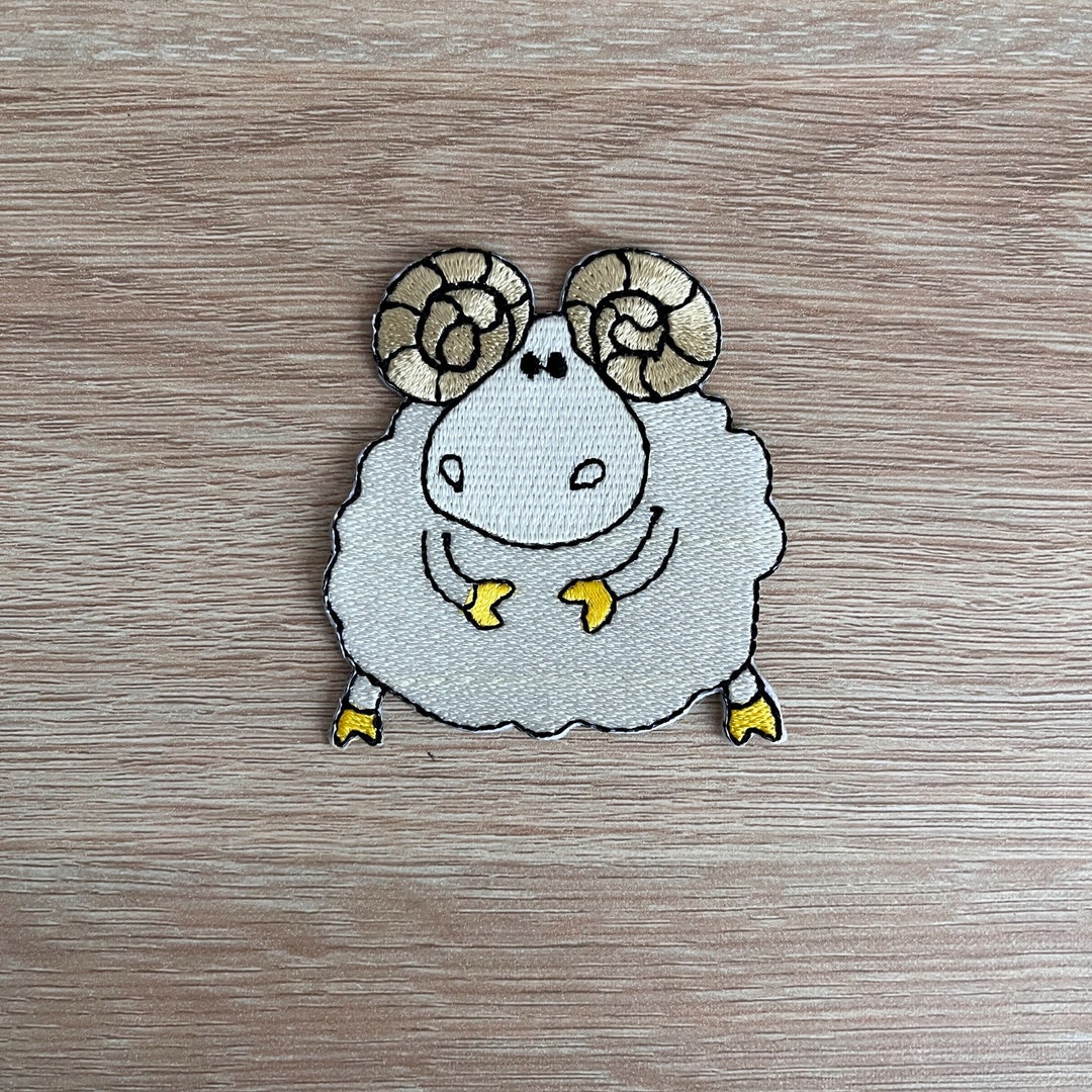 Sheep Patch / Fluffy Sheep Farm Animal Patch / Sew or Iron on ...