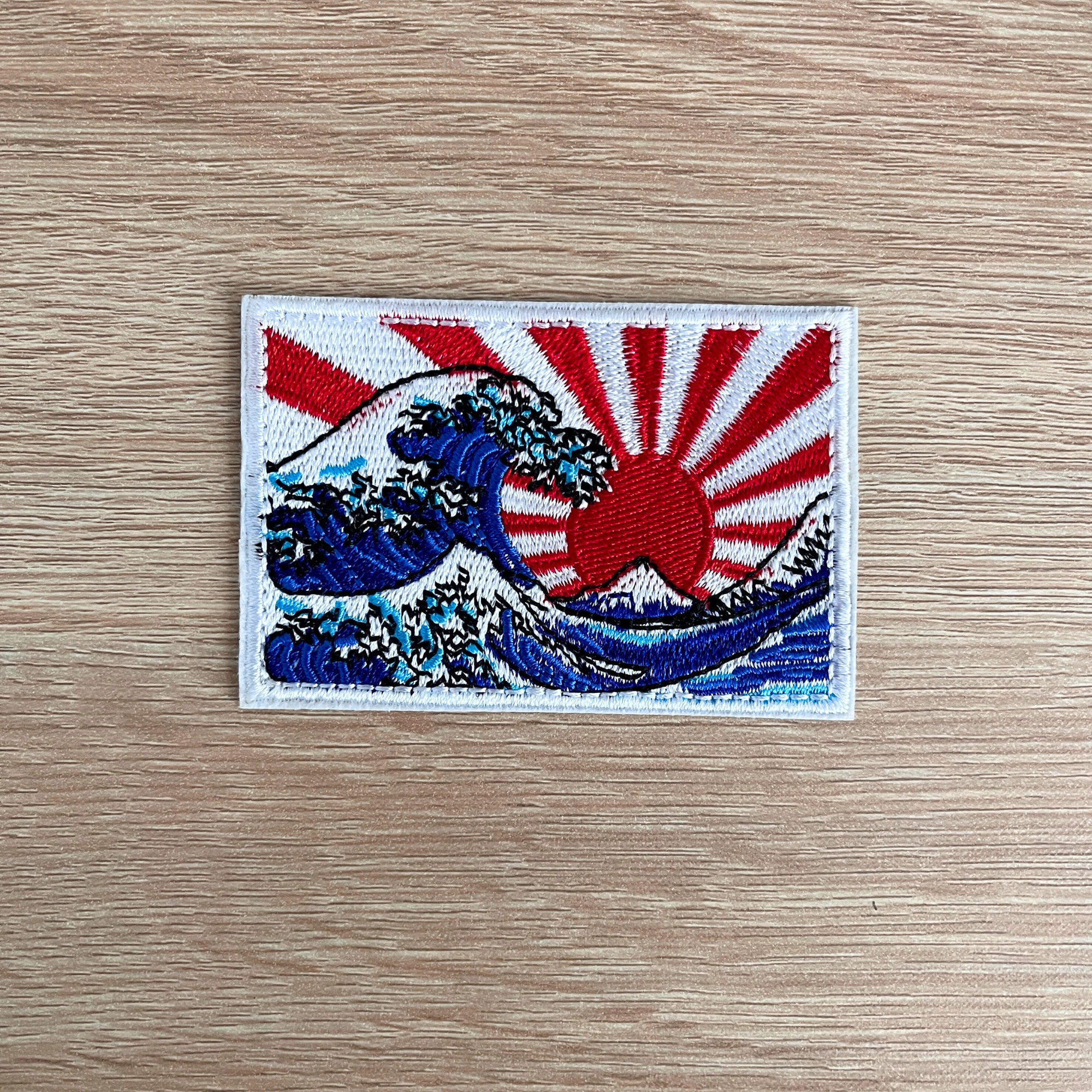 The Great Wave off Kanagawa Patch / Japanese Art Patch / Ocean Sea Wave ...