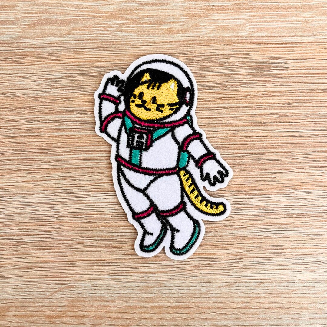 Cat in A Spacesuit Patch - Funny Cute Cat Patch - Sew or Iron on ...