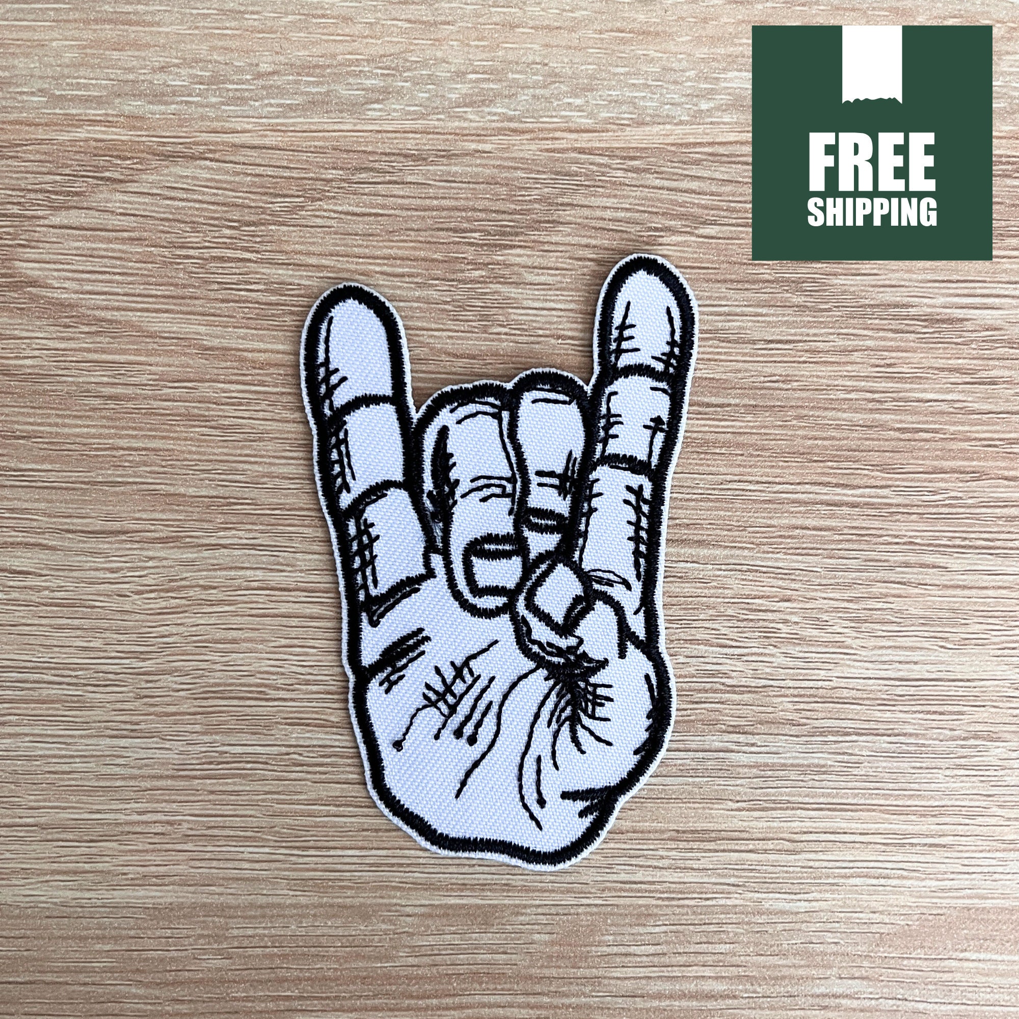 Devil's Horn Sign Rock N Roll Hand Patch / Heavy Metal - Etsy