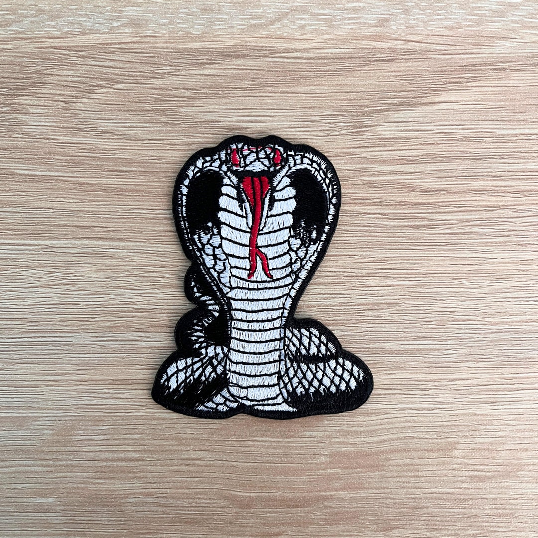 Snake Patch / Cobra Snake Sew or Iron on Embroidered Snake / Animal ...