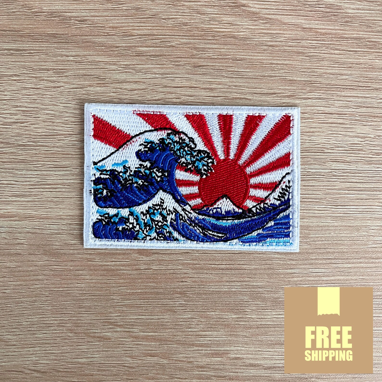 The Great Wave off Kanagawa Patch / Japanese Art Patch / Ocean Sea Wave ...