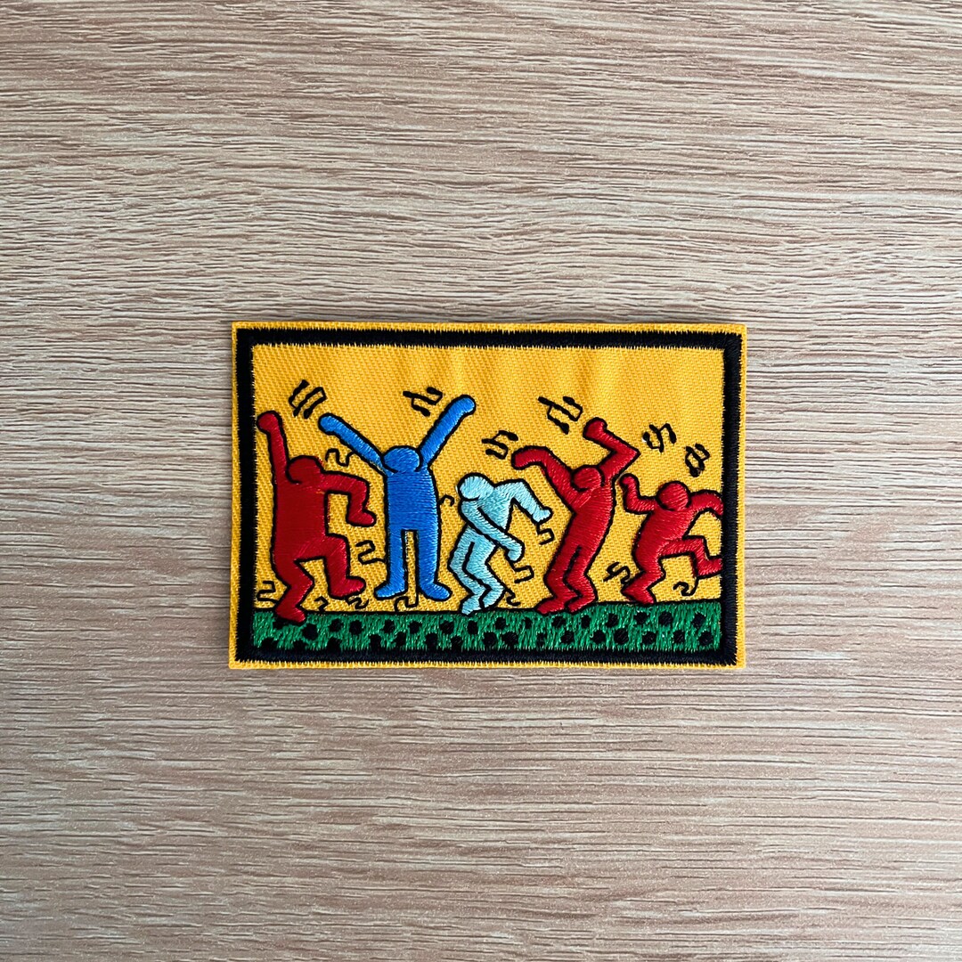 Keith Haring Patch / Keith Haring Art Patch / 80s Pop Art Patch / Sew ...