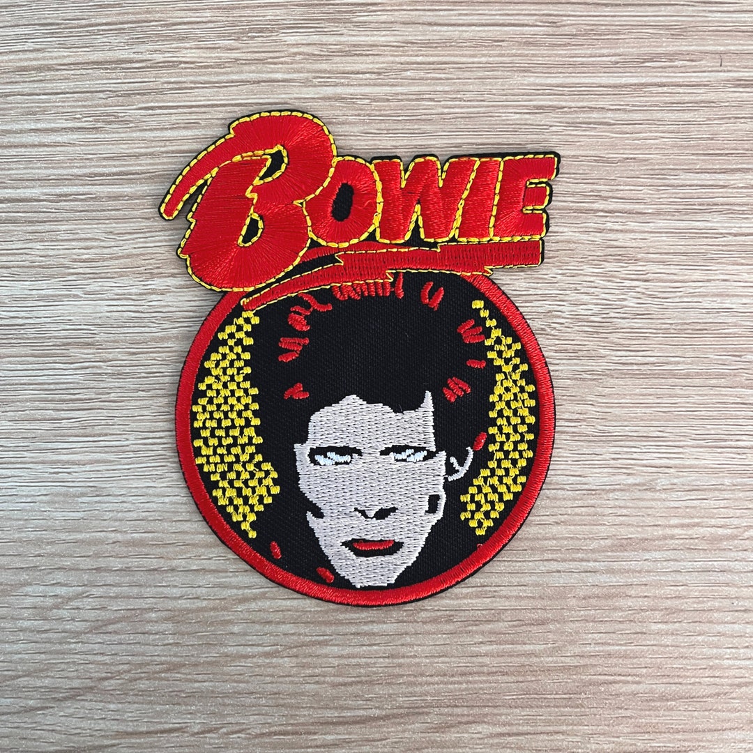 David Bowie Patch / Rock Music Patch / Bowie Ziggy Stardust Sew or Iron on Embroidered Patch ...