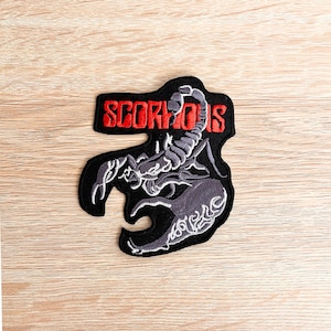 Scorpions Patch / Rock Music Patch / Sew or Iron on Embroidered Patch / Heavy Metal Patch for ...