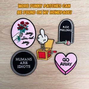 Middle Finger in A Box Patch / Funny Meme Retro Patch / Cuss Patch ...