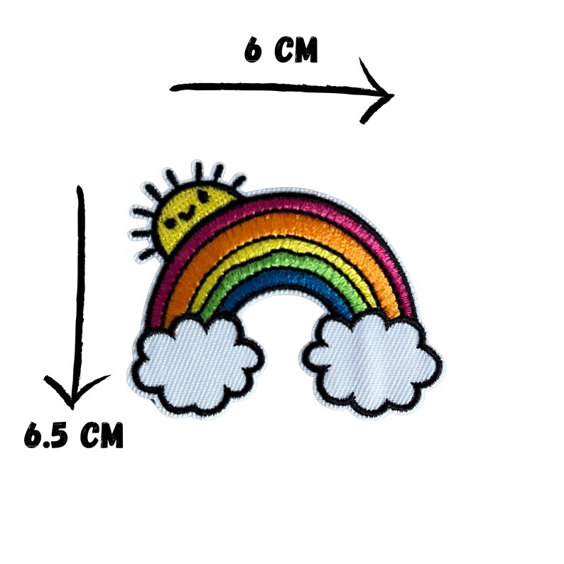 Rainbow Patch / Sew or Iron on Classic Rainbow Patch / - Etsy