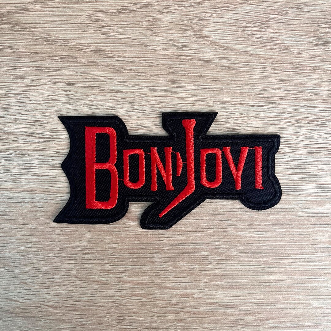 Bon Jovi Patch / Rock Music Patch / Music Patch for Denim Jacket / Sew or Iron on Embroidered ...