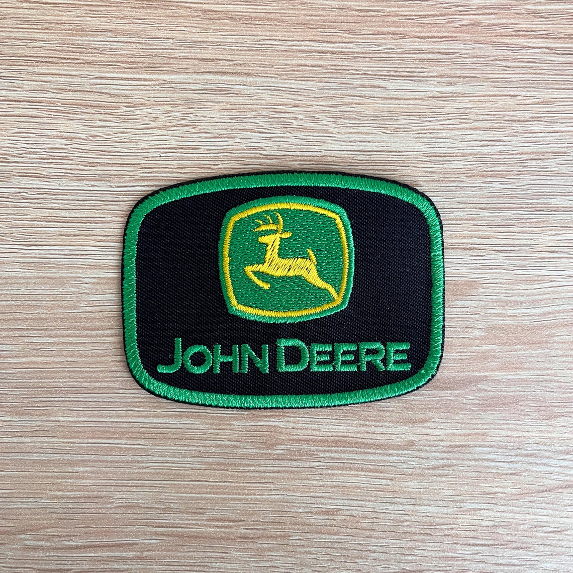 John Deere Patch / Green and Black John Deere Tractor Logo Patch / Sew ...