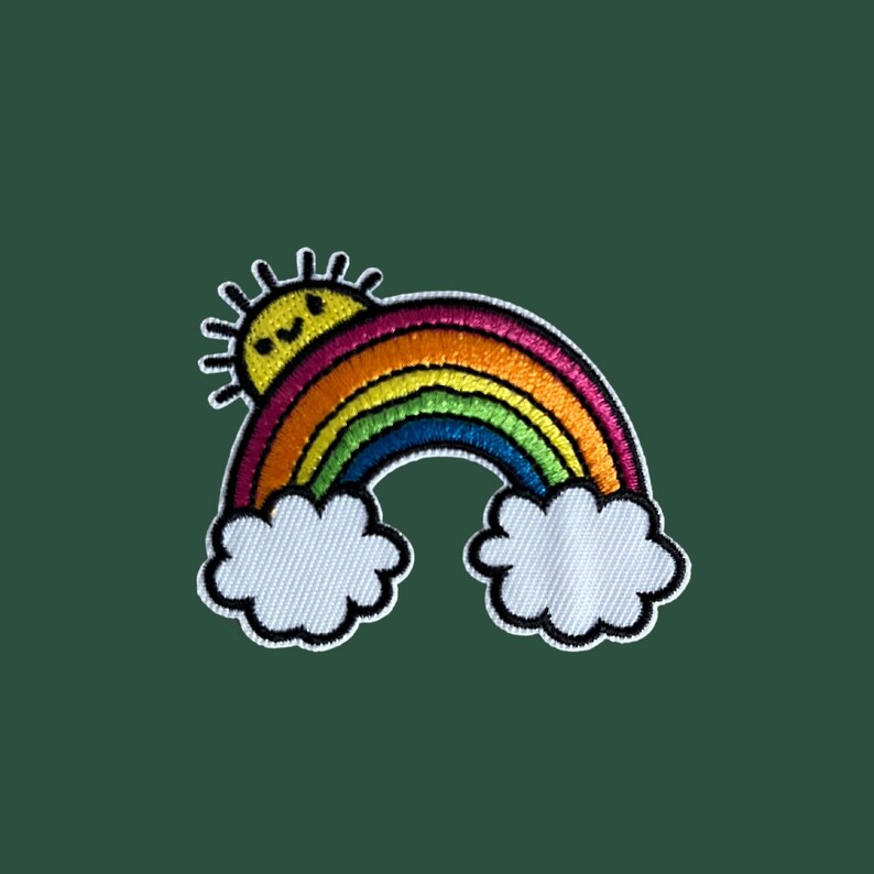 Rainbow Patch / Sew or Iron on Classic Rainbow Patch / - Etsy