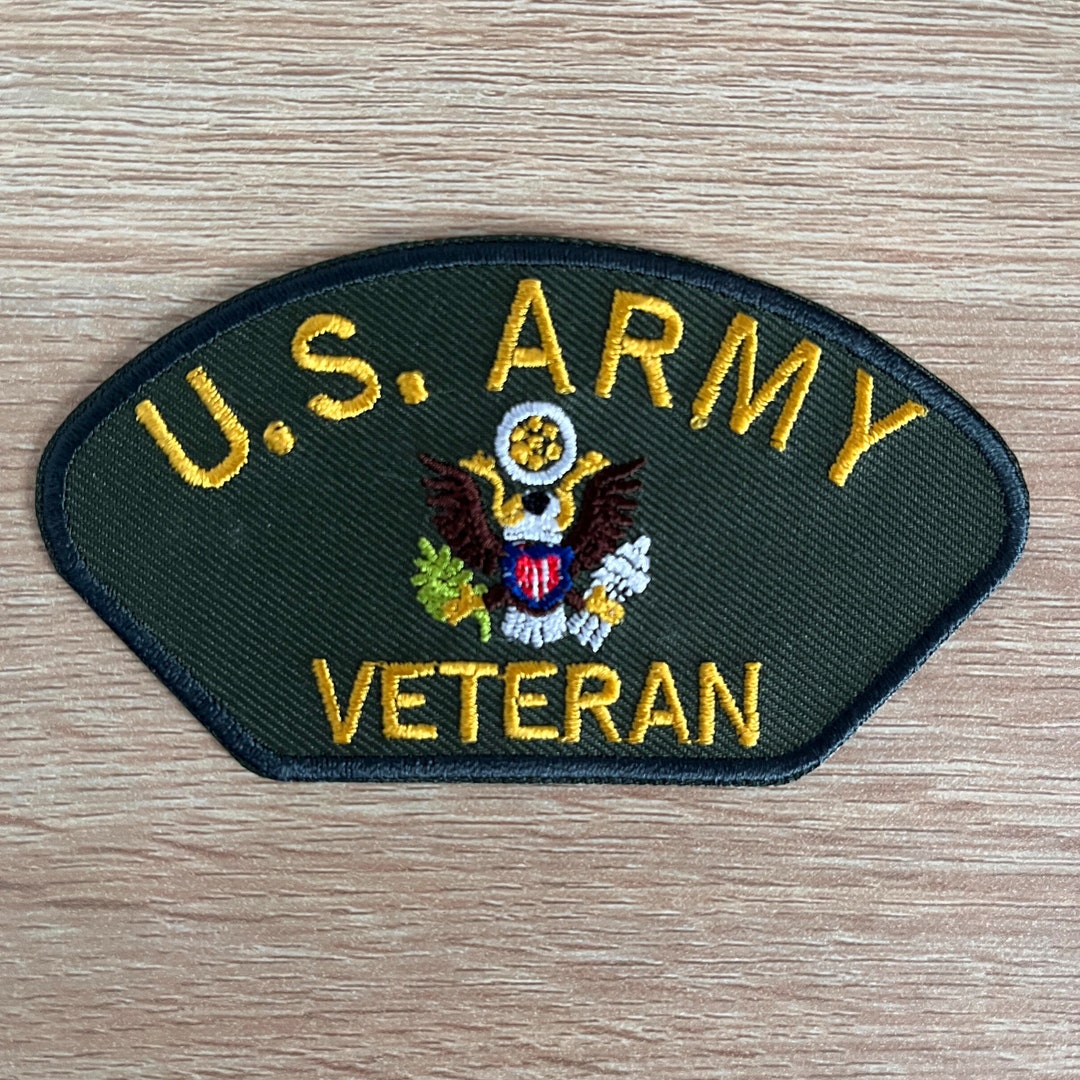 U.S. Army Veteran Patch / U.S. Military Patch / Se or Iron on Embroidered Patch / Patch for ...