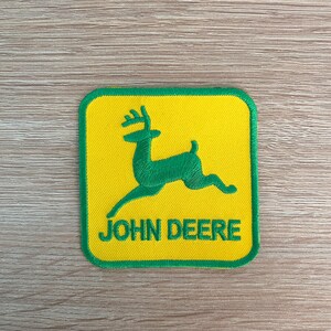 John Deere Patch / Green and Yellow John Deere Tractor Patch / Sew Iron ...