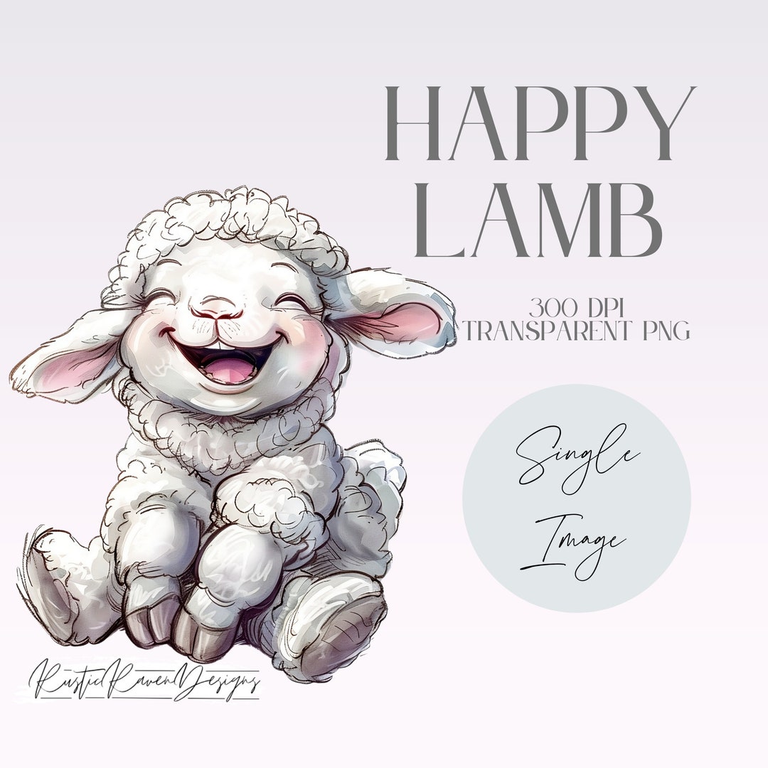 Cute Baby Lamb Clipart, Lamb Png, Easter Clipart, Kids Easter Png, Baby ...