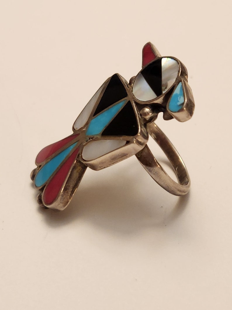 Zuni Native American Thunderbird Ring Size 6 - Etsy