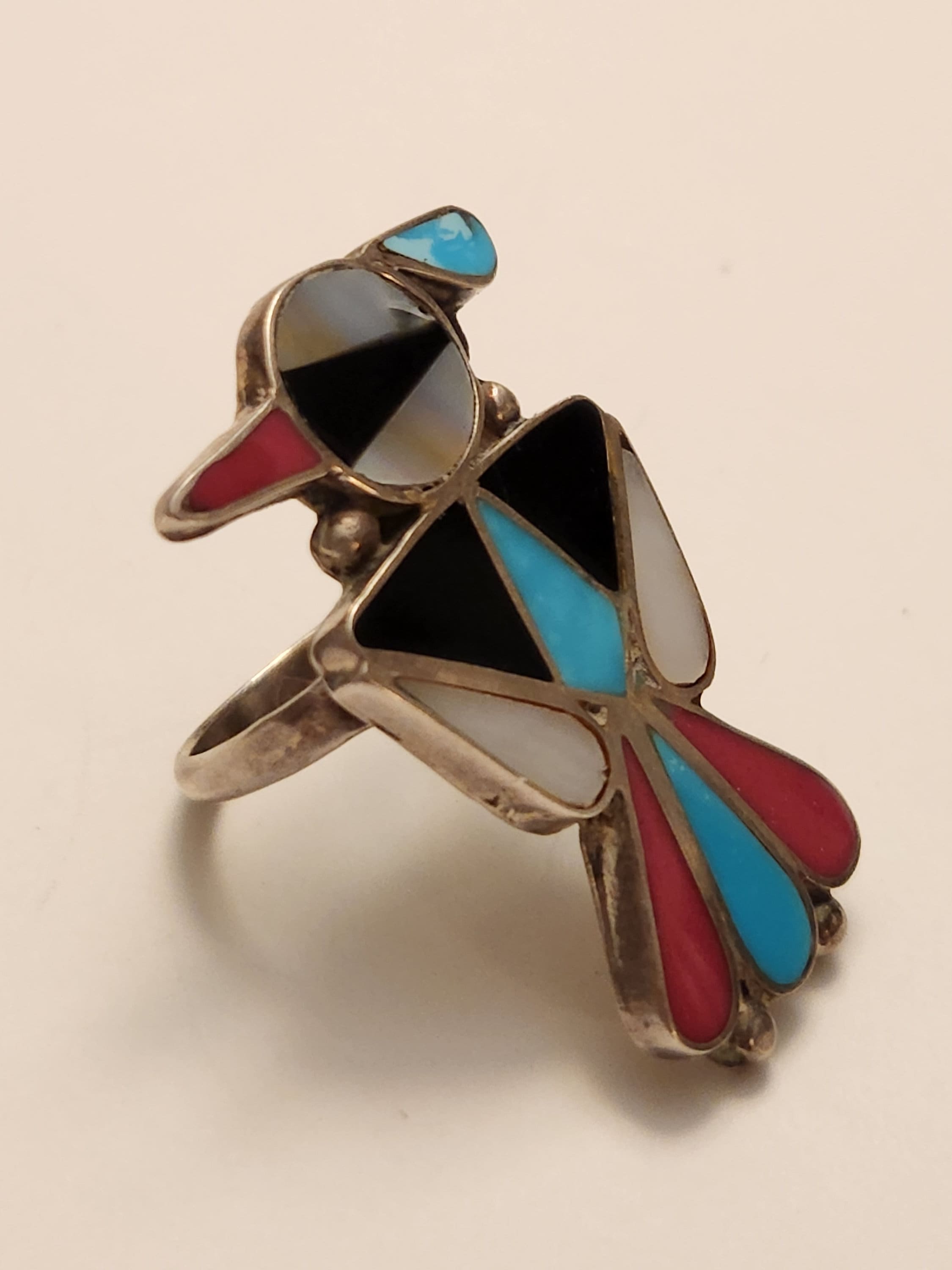 Zuni Native American Thunderbird Ring Size 6 - Etsy