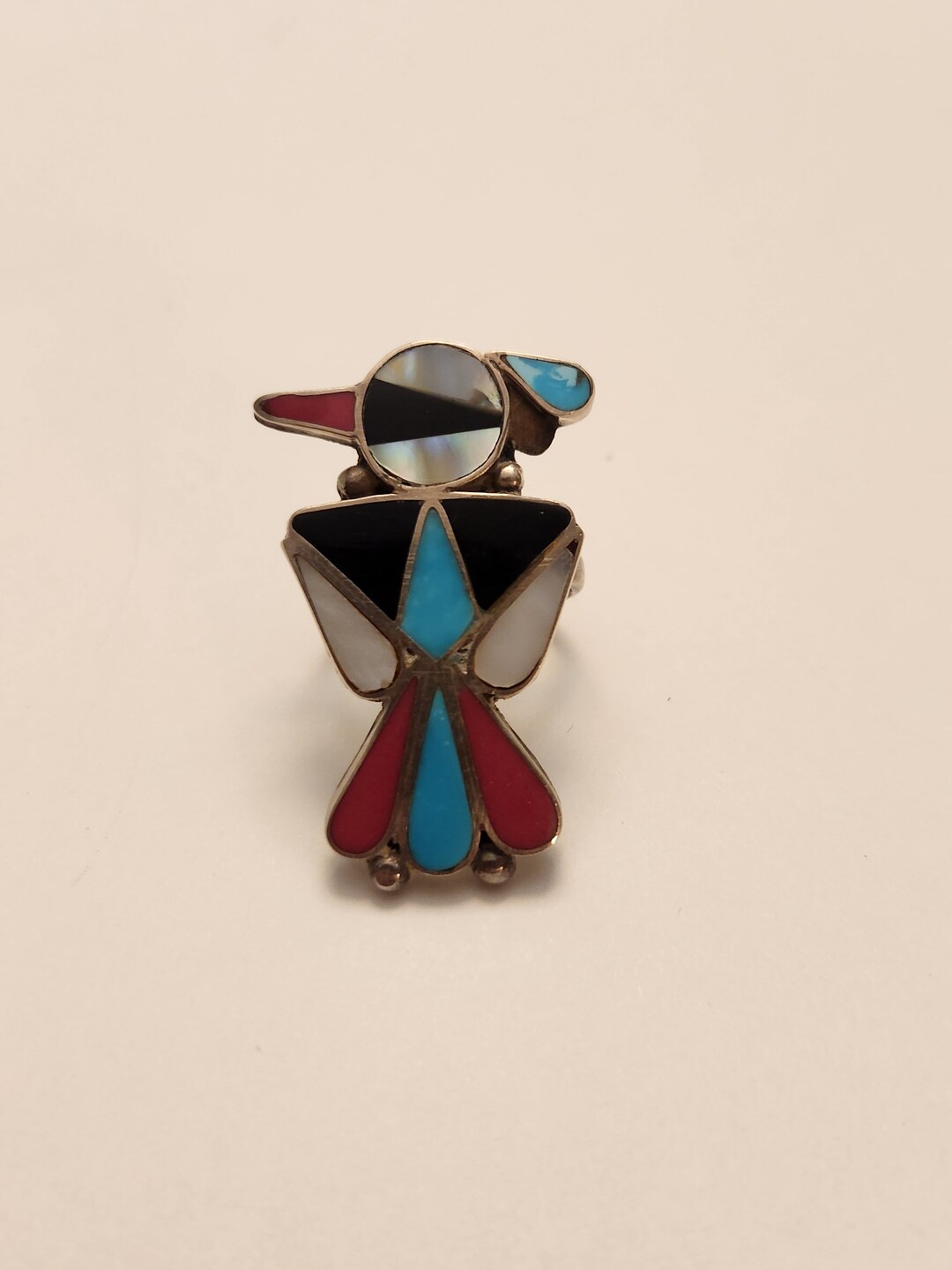 Zuni Native American Thunderbird Ring Size 6 - Etsy
