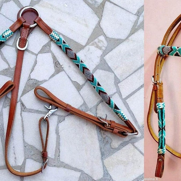 Turquoise Headstall - Etsy