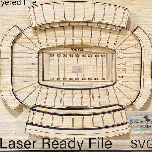 Football Field SVG - Etsy