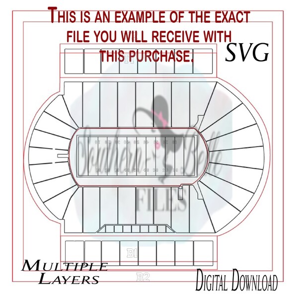 Stadium Coasters Svg - Etsy